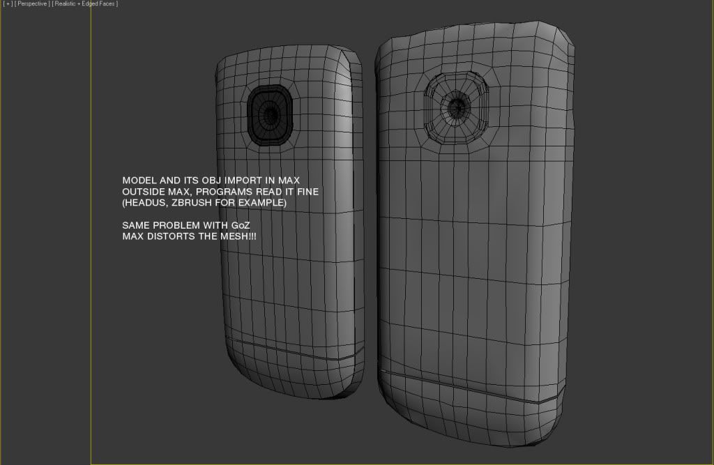MESH DISTORTION WHEN IMPORTING OBJ IN MAX - Autodesk Community
